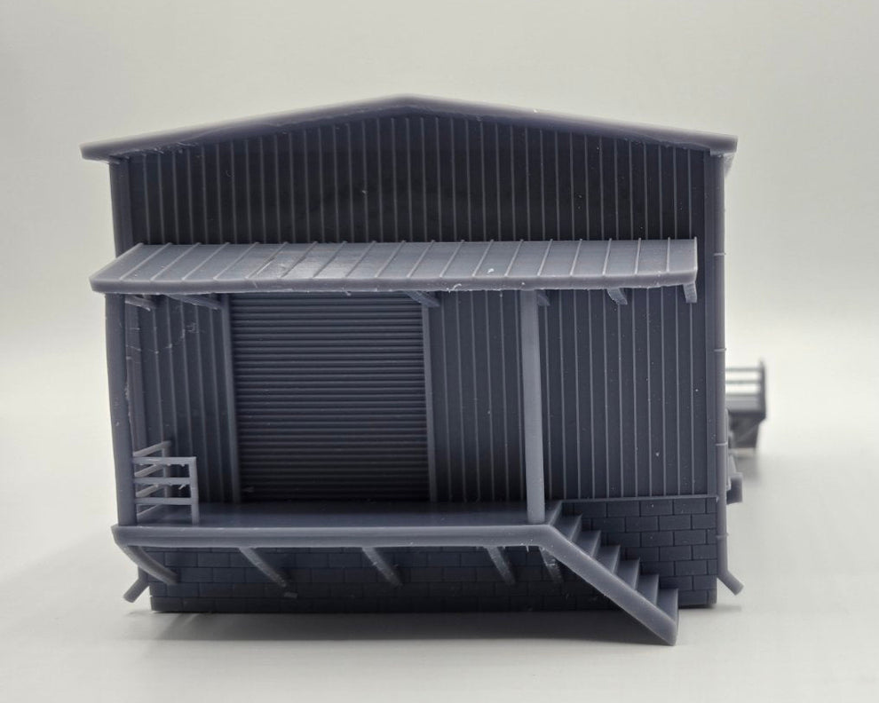 HO Scale Industrial Freight Warehouse – Loading Dock Building – Mr ...