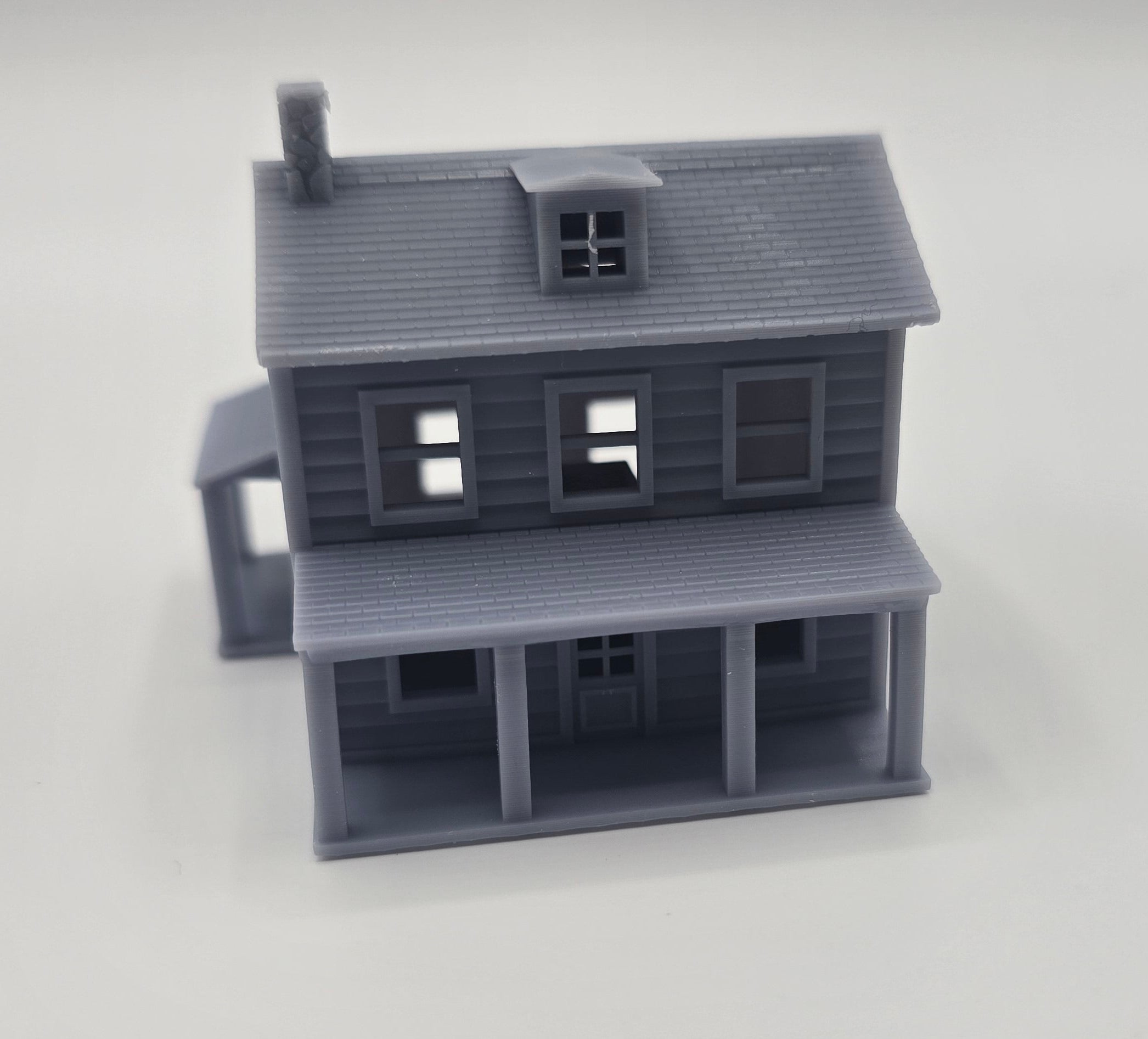 N Scale Two-Story Old West House – Mr Craft Structures