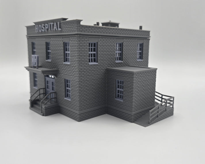 HO Scale Small Town Hospital Building 1:87 – Mr Craft Structures
