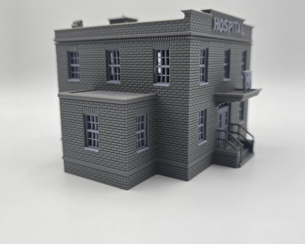 HO Scale Small Town Hospital Building 1:87 – Mr Craft Structures