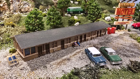 N Scale Golden Rail Motel – 1:160 – Highly Detailed Roadside Motel Bui ...